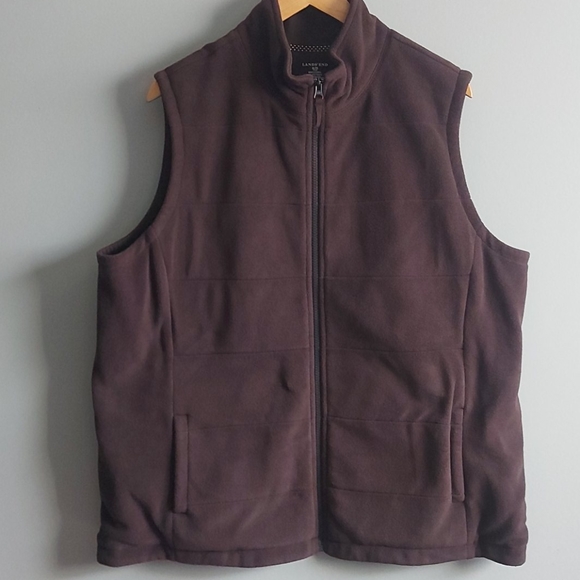Lands' End | Jackets & Coats | Lands End Fleece Vest Xl 82 | Poshmark